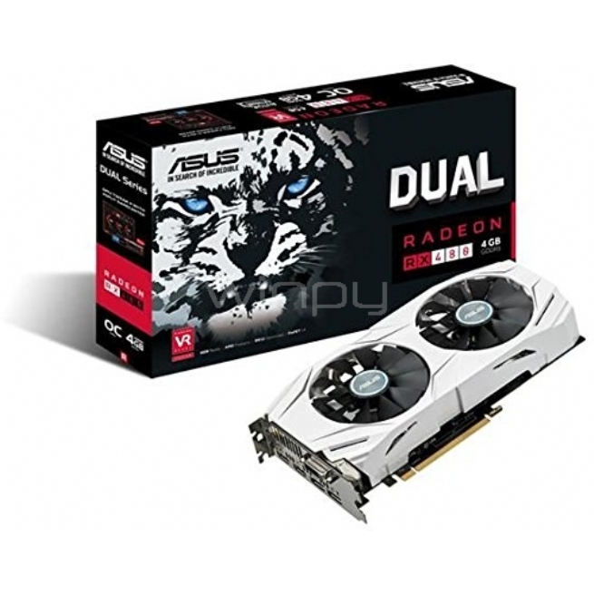 Asus AMD Radeon RX 480 DUAL 4 GB GDDR5 - DUAL-RX480-O4G - Winpy.cl