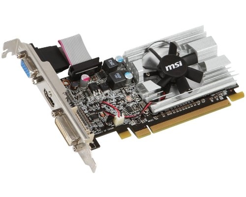 Tarjeta gráfica MSI, AMD Radeon HD6450 1GB - R6450-MD1GD3/LP - Winpy.cl