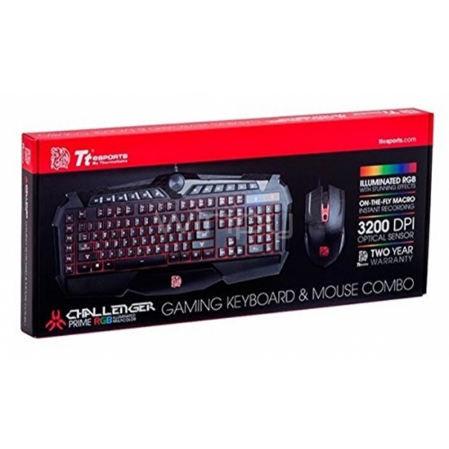 Kit Thermaltake teclado + mouse eSPORTS CHALLENGER Prime RGB | KB-CPC ...