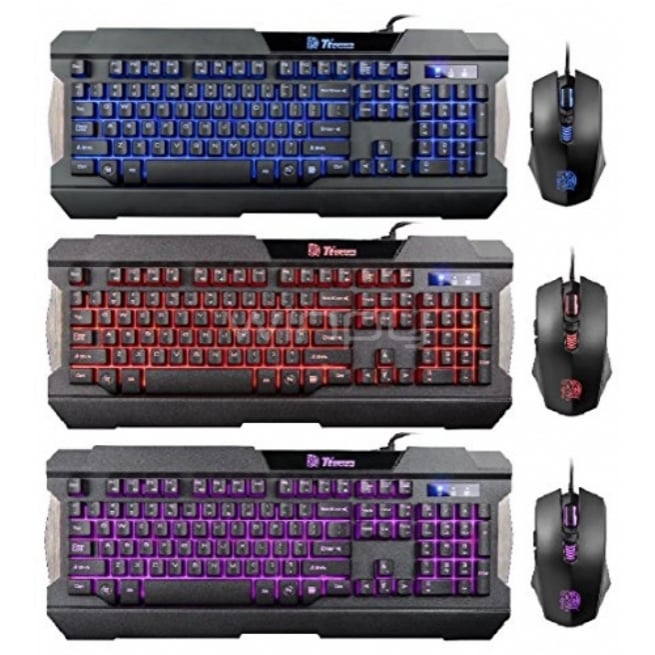 Kit Thermaltake teclado + mouse eSPORTS Commander Tri-RGB - KB-CCM ...