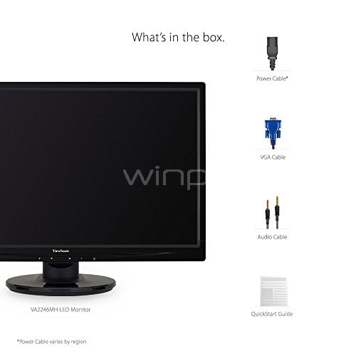 Monitor ViewSonic VA2246MH de 22 pulgadas - VA2246MH-LED - Winpy.cl