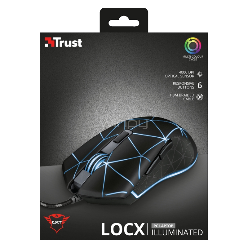 Mouse Gamer Trust GXT 133 LOCX - 22988 - Winpy.cl