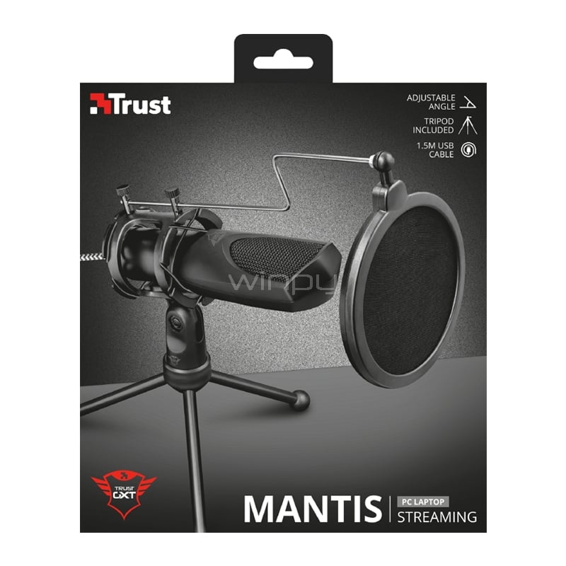 Micrófono Trust GXT 232 Mantis Streaming - 22656 - Winpy.cl