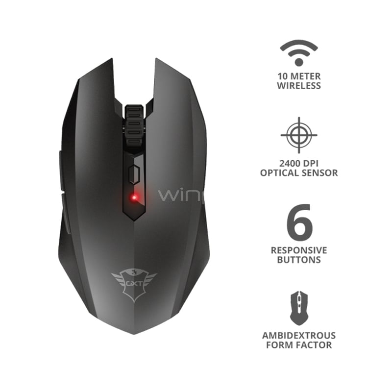 Mouse Gamer Trust GXT 115 Macci Inalámbrico - 22417 - Winpy.cl