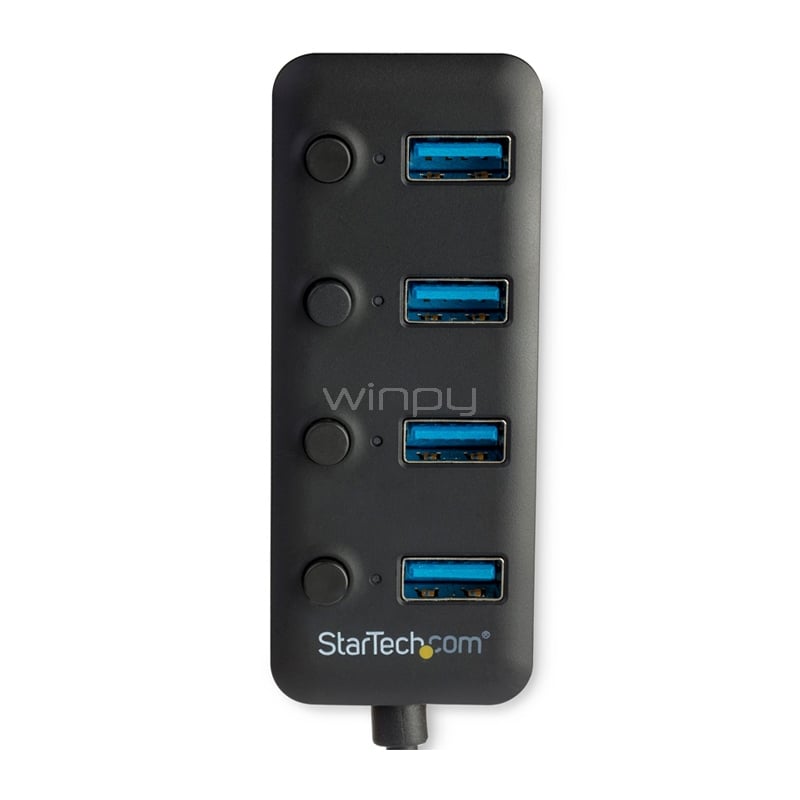 Adaptador Multipuerto Hub StarTech USB - HB30A4AIB - Winpy.cl
