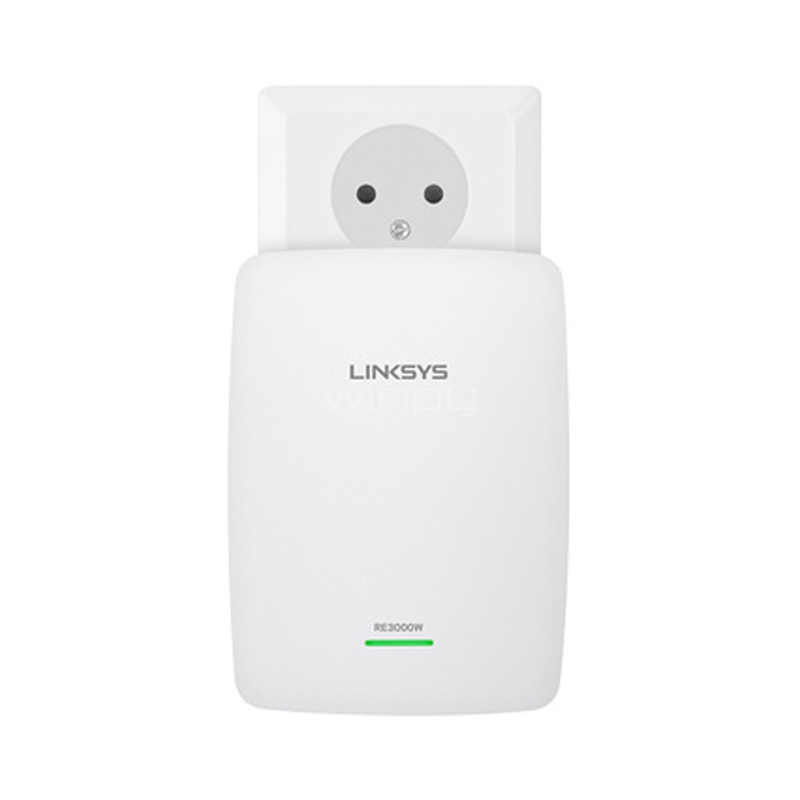 Extensor de red WiFi Linksys N300 2.4 GHz - RE3000W-LA - Winpy.cl