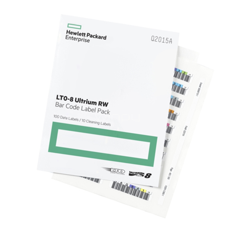 Pack de Etiquetas HPE LTO-8 Ultrium con Códigos de Barras - Q2015A ...
