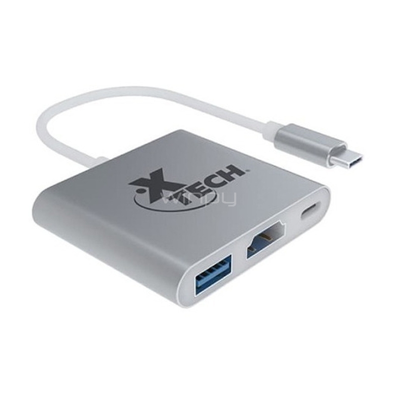 Adaptador Multipuerto Hub Xtech con Video - XTC-565 - Winpy.cl