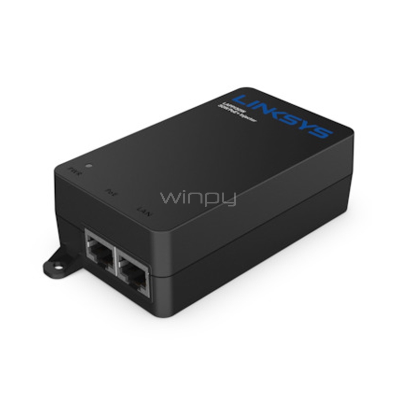 Inyector PoE+ Linksys Gigabit 802.3at de 30 W (100 metros, TAA, Negro ...