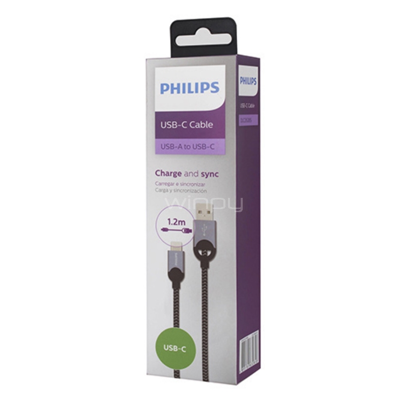 Cable Philips USB-C - 79PHL2628S - Winpy.cl