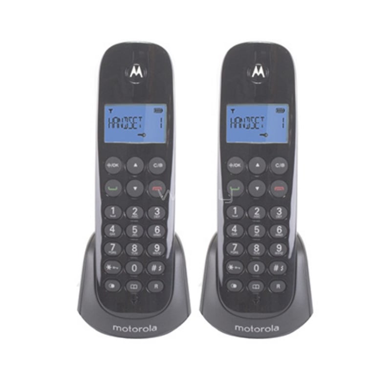 Kit Teléfono Digital Motorola M700 Inalámbrico (2 unidades, Negro ...