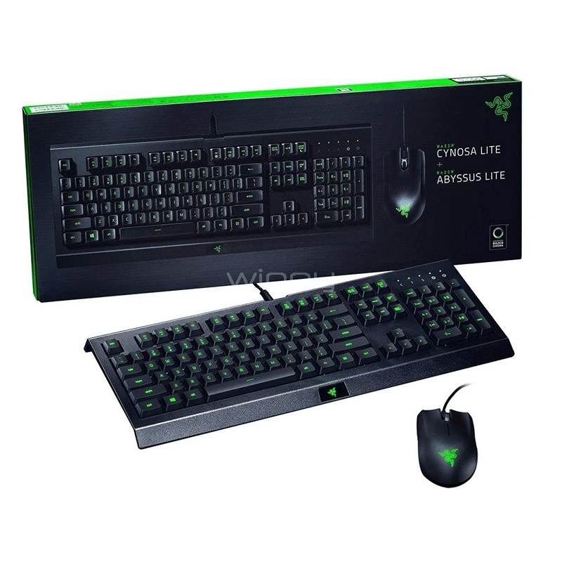 Kit Gamer Razer Teclado Cynosa + Mouse Abyssus Lite - 108RZ00041 - Winpy.cl