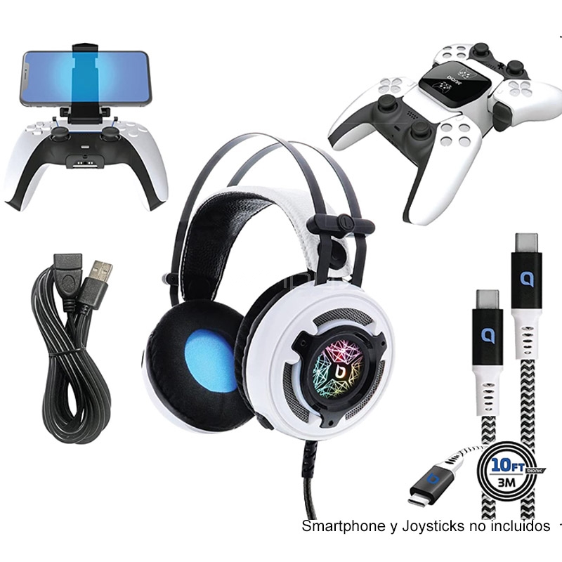 Kit Gamer Bionik Pro para PS5 (Audífonos, Base de Carga, Soporte para ...