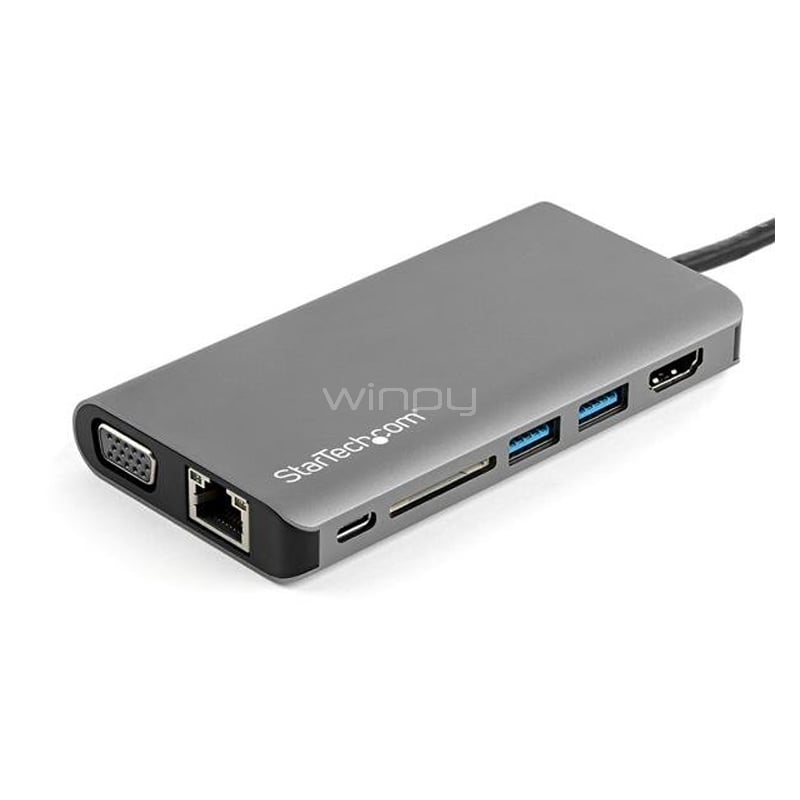 Adaptador Multipuerto HUB StarTech USB-C - DKT30CHVAUSP - Winpy.cl