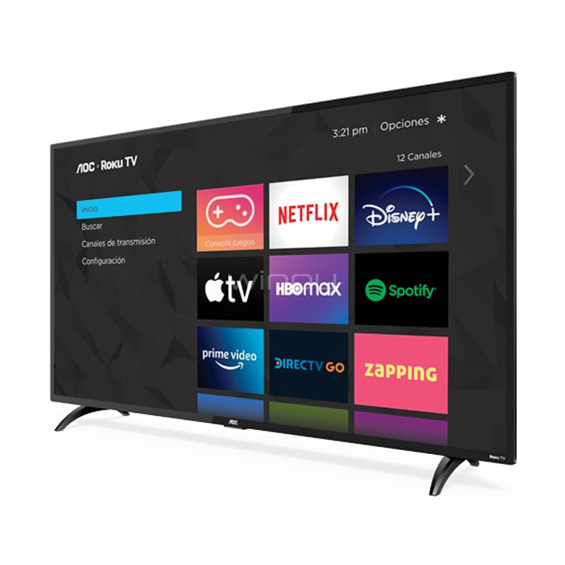 Televisor AOC Smart TV de 43“ con Roku (LED, Full HD, HDMI, USB, Dobly ...