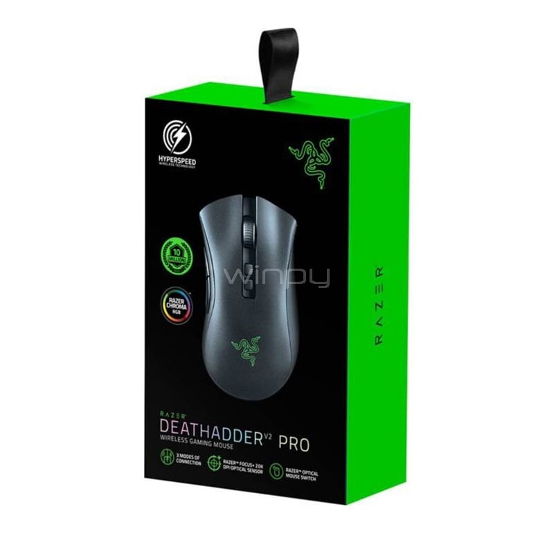 Mouse Gamer Razer Deathadder V2 Pro Inalámbrico - 100RZ00055 - Winpy.cl