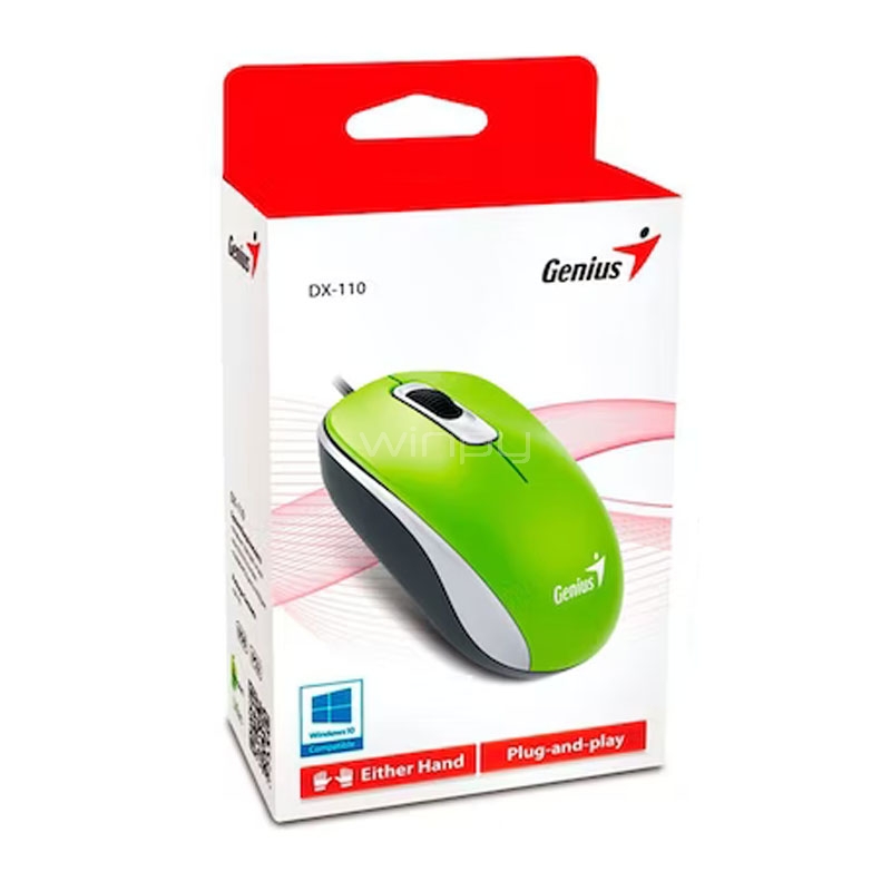 Mouse Genius DX-110 Ambidiestro - 29GEND110V - Winpy.cl