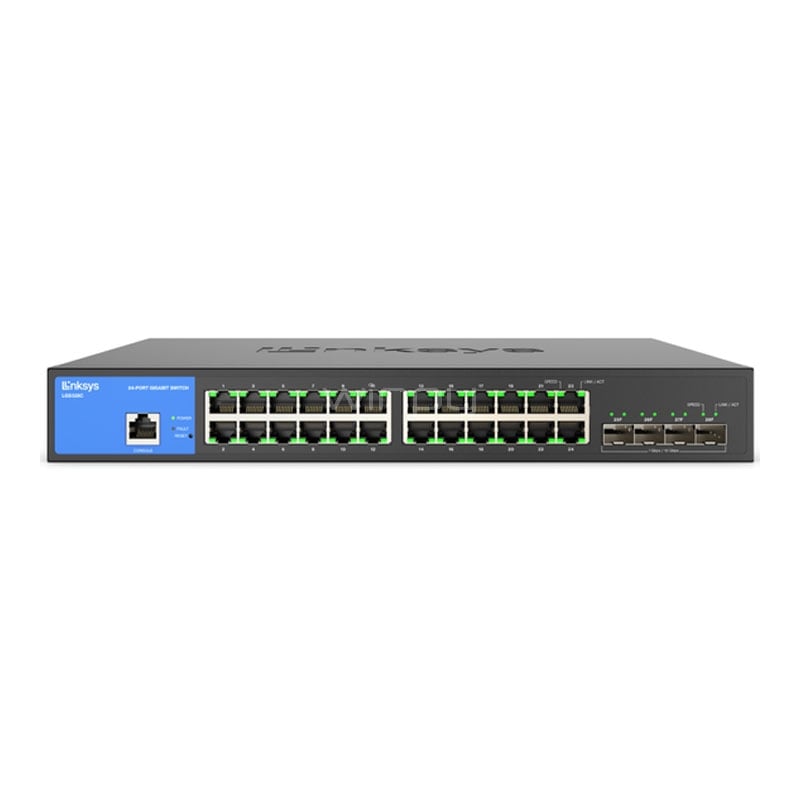 Switch LinkSys Business LGS328C de 24 Puertos (Gestionado, Gigabit ...