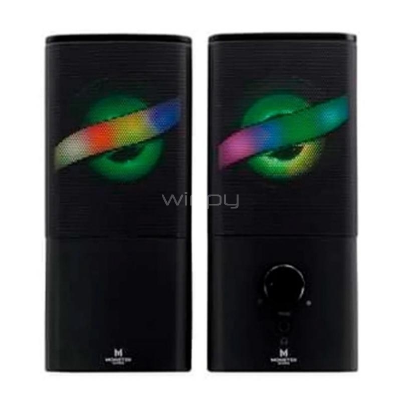 Parlantes Gamer Monster Tower 2.0 RMS 6W - 29MTGPA538 - Winpy.cl