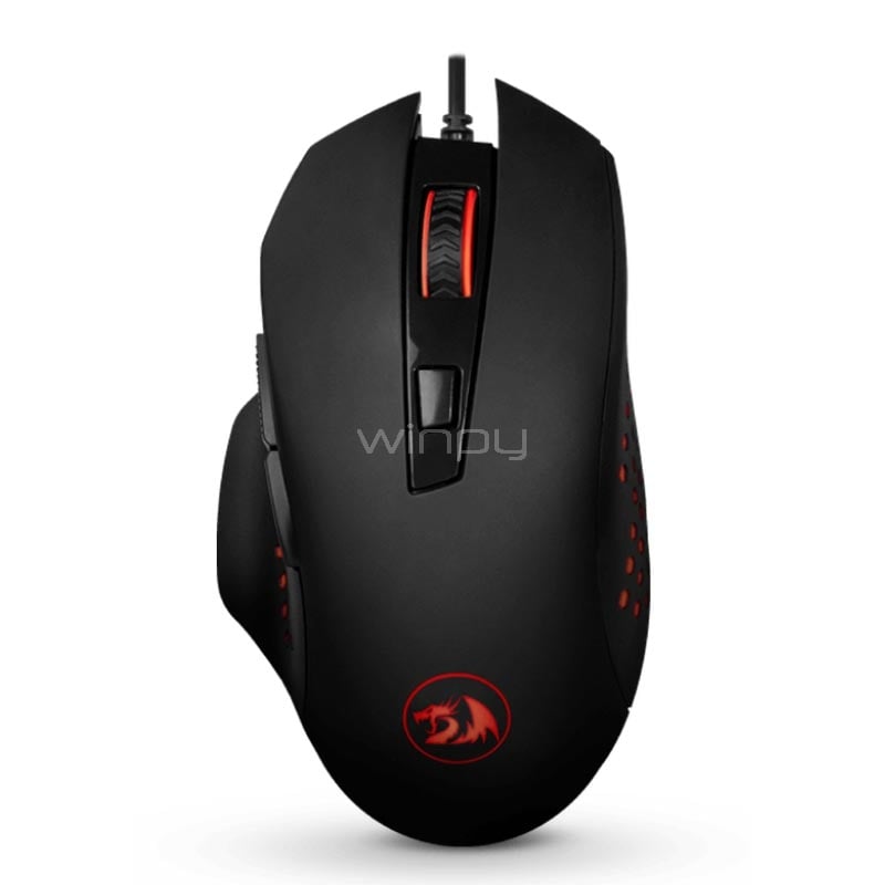 Mouse Redragon Gainer M610 RGB (Pixart 3168, 3.200dpi, Negro) | M610
