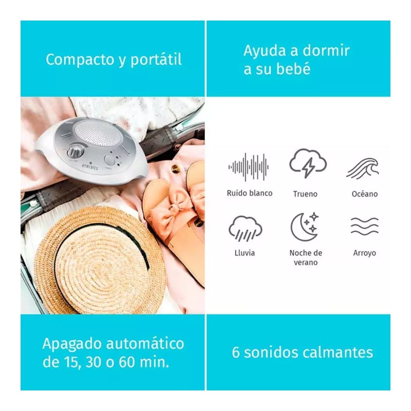 Parlante Homedics SoundSpa (6 sonidos, Temporizador) | SS-2000