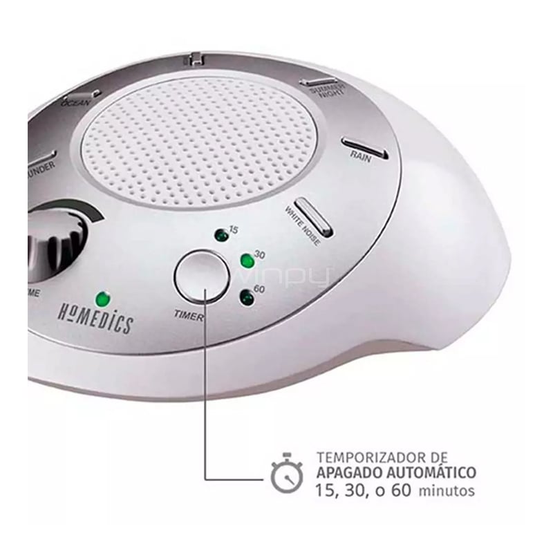 Parlante Homedics SoundSpa (6 sonidos, Temporizador) | SS-2000