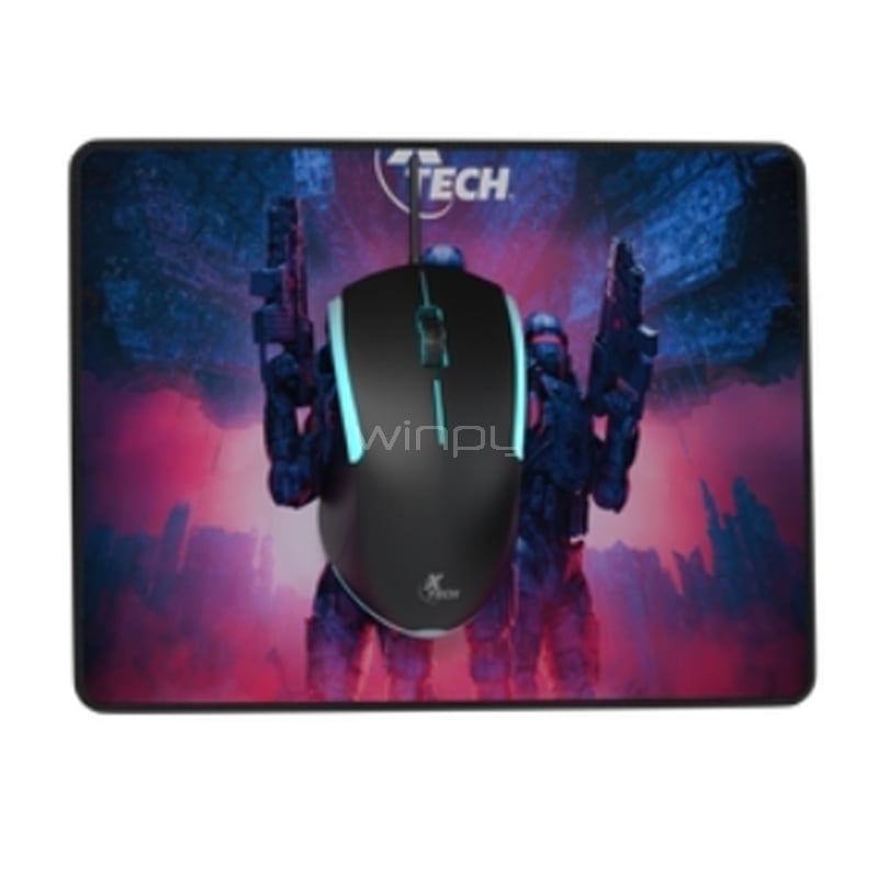 Kit Gamer Teclado + Mouse + MousePad XTech Hasha - XTK-535S - Winpy.cl