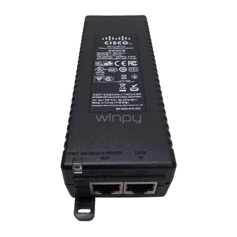 Inyector PoE Cisco Meraki MA-INJ-4 - MA-INJ-4 - Winpy.cl