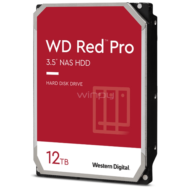 Disco Duro Western Digital RED PRO de 12TB - WD121KFBX - Winpy.cl