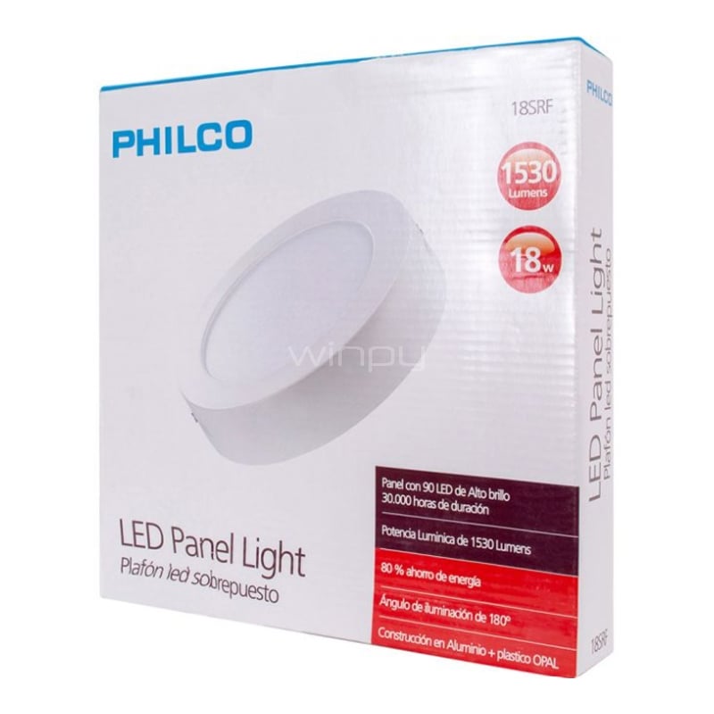 Plafón Redondo Philco 18SRF de 18W - 19PLC18SRF - Winpy.cl
