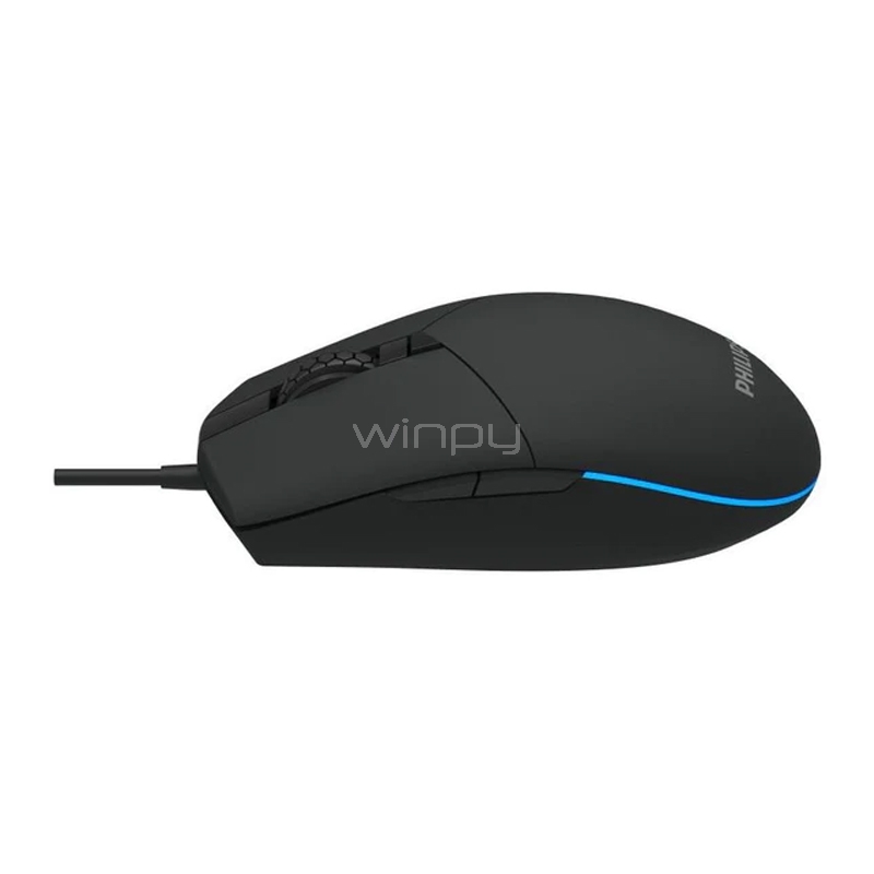 Mouse Gamer Philips G304 de 6 botones (Sensor SPCP6653, 6.400dpi, Negro ...
