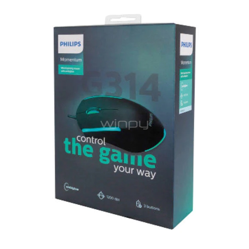 Mouse Gamer Philips G314 de 7 botones - SPK9314 - Winpy.cl