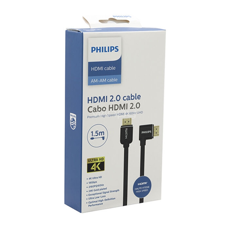 Cable HDMI Philips conector 90° - SWV5101/59 - Winpy.cl