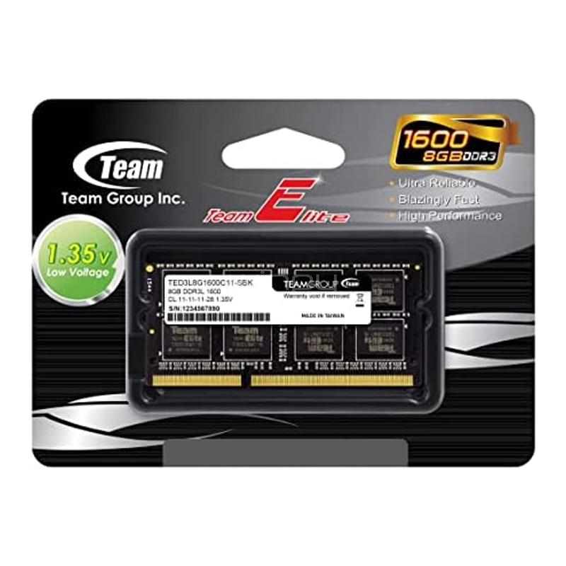 Memoria RAM TeamGroup Elite de 8GB - TED38G1600C11-S01 - Winpy.cl