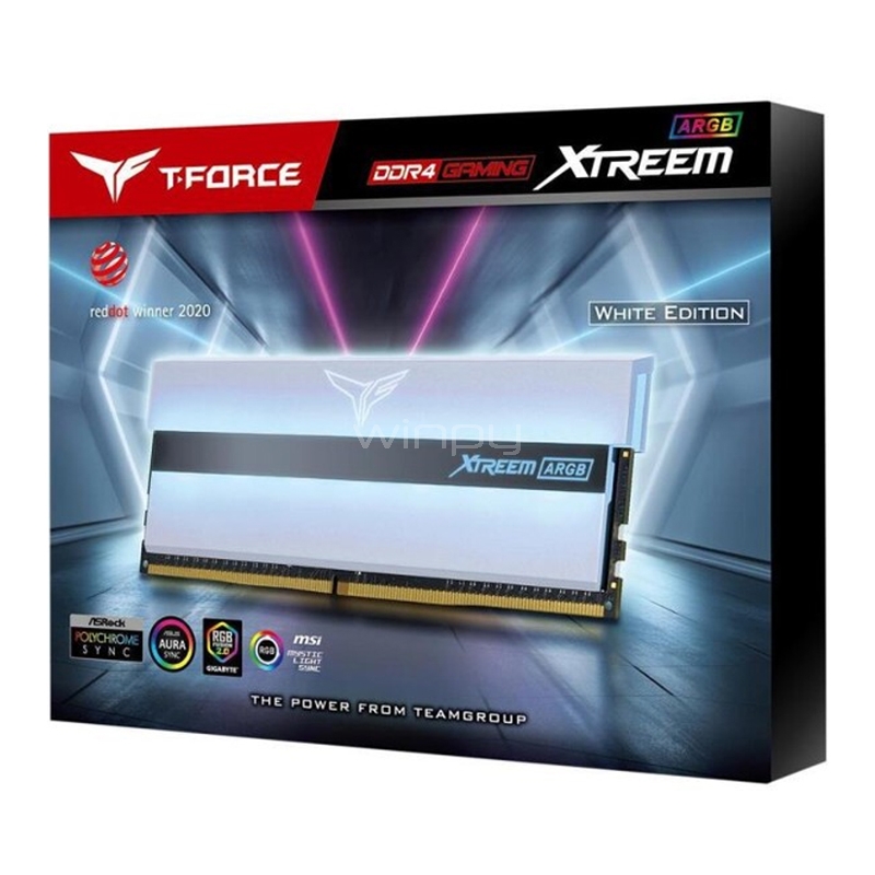 Kit de Memoria RAM T-Force XTREEM ARGB White de 32GB ...