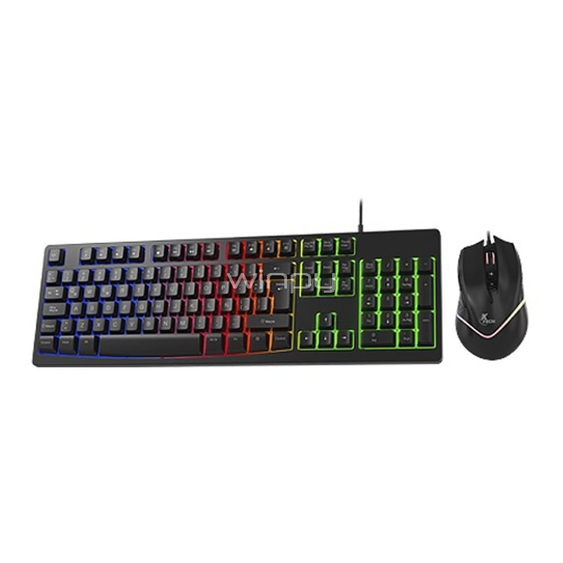 Kit Gamer Teclado + Mouse XTech Antec (Anti-Ghosting, Español, Negro ...