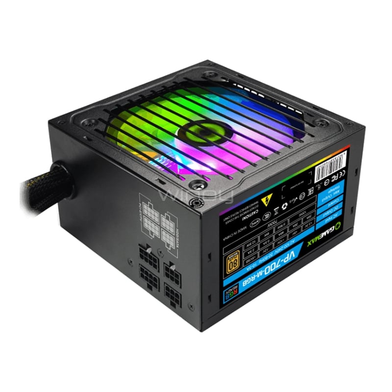 Fuente de Poder GameMax VP-700-RGB-M de 700W - VP-700-RGB-M - Winpy.cl