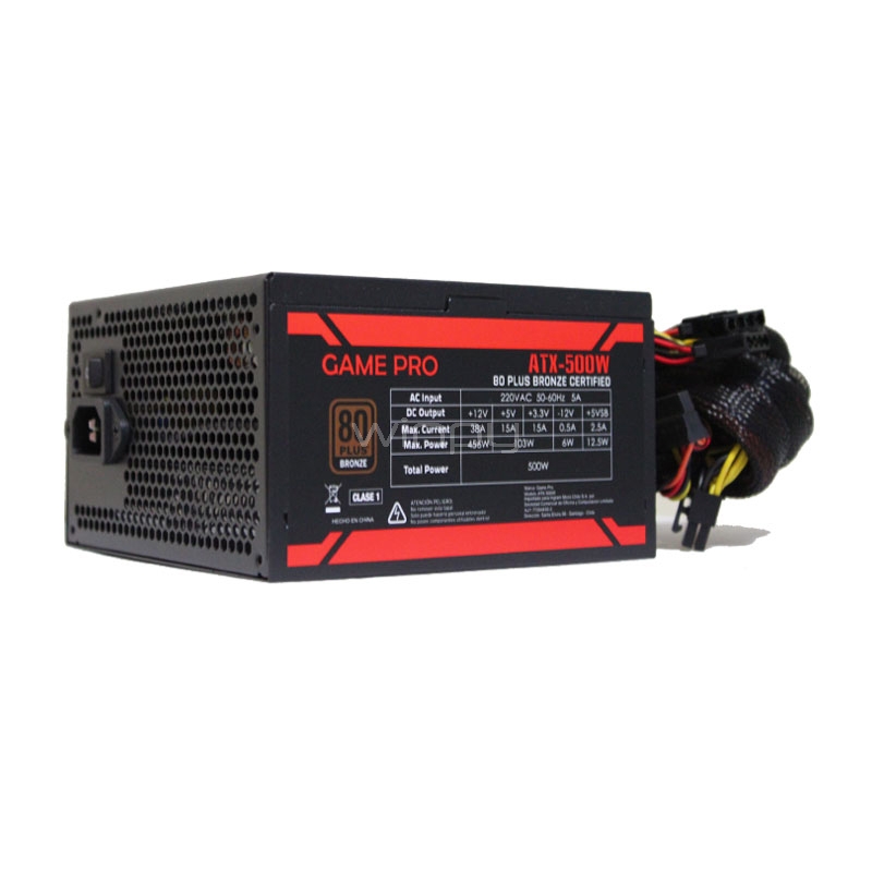 Fuente de Poder Game Pro de 500W - Game Pro 500W - Winpy.cl