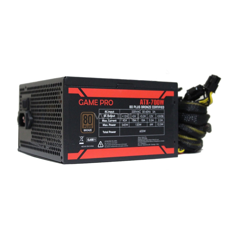 Fuente de Poder Game Pro de 700W (Certificada 80+ Bronze, ATX) | Game ...