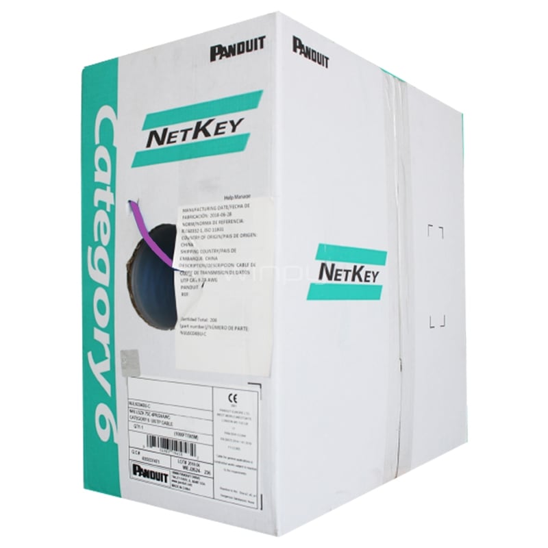 Cable de Red Panduit NetKey de 305 metros - PUL6004VL-FE - Winpy.cl