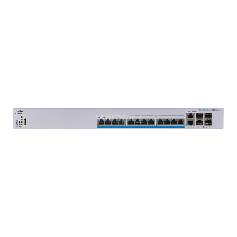 Switch Cisco Business 350 de 12 Puertos - CBS350-12NP-4X-NA - Winpy.cl