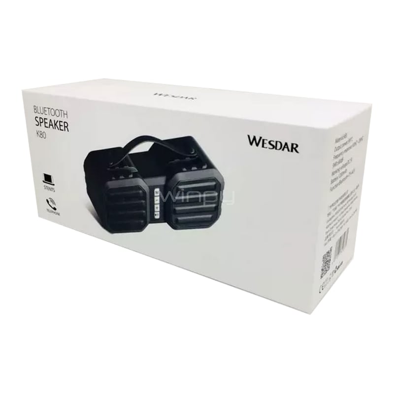 Parlante Bluetooth Wesdar K80 - 100510030005 - Winpy.cl