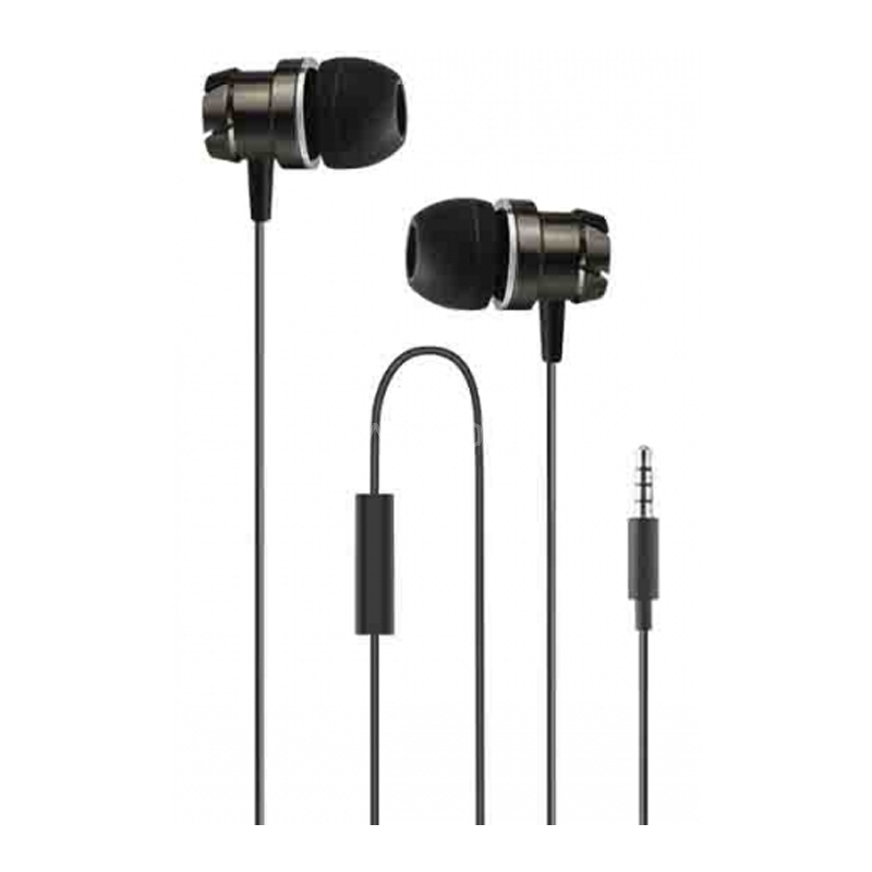 Auriculares Wesdar R4 Manos Libres (Jack 3.5mm, Negro) | 100510030012