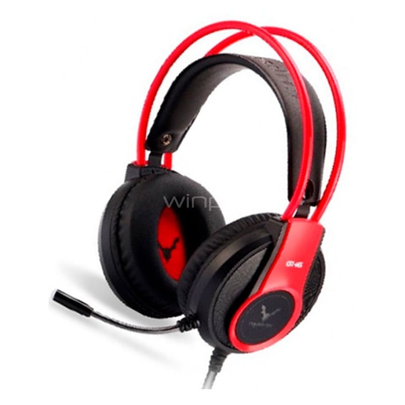 Audífonos Gamer Wesdar GH6 (Jack 3.5mm, LED Multicolor, Negro/Rojo ...