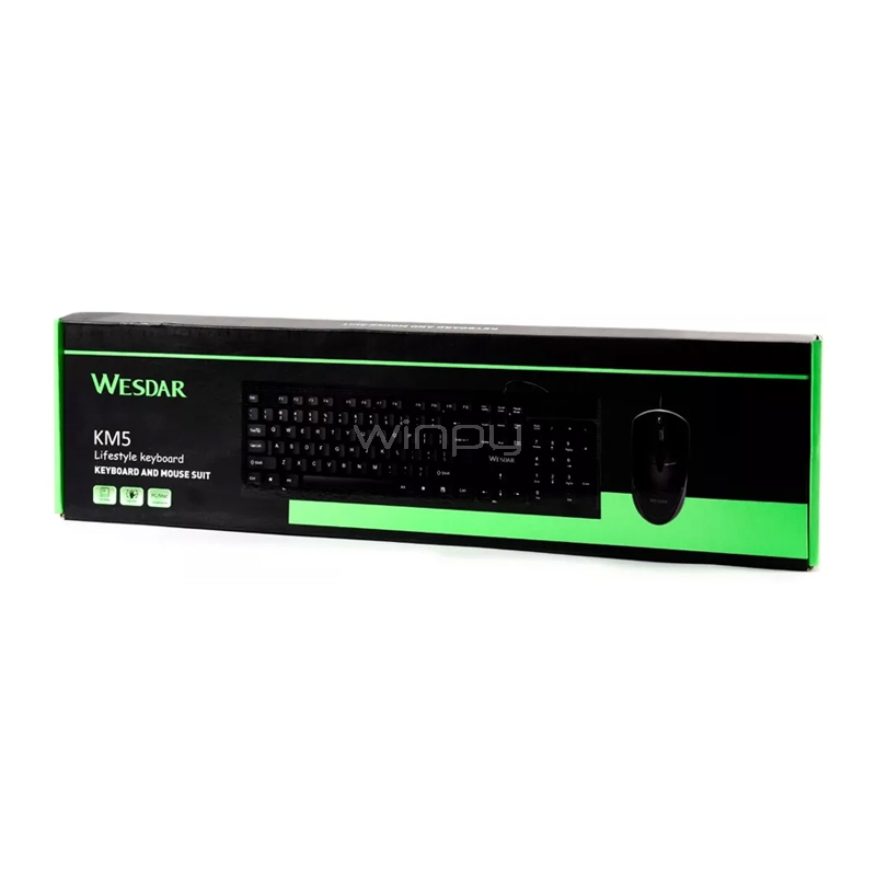 Kit Teclado + Mouse Wesdar KM5 - 100510050006 - Winpy.cl