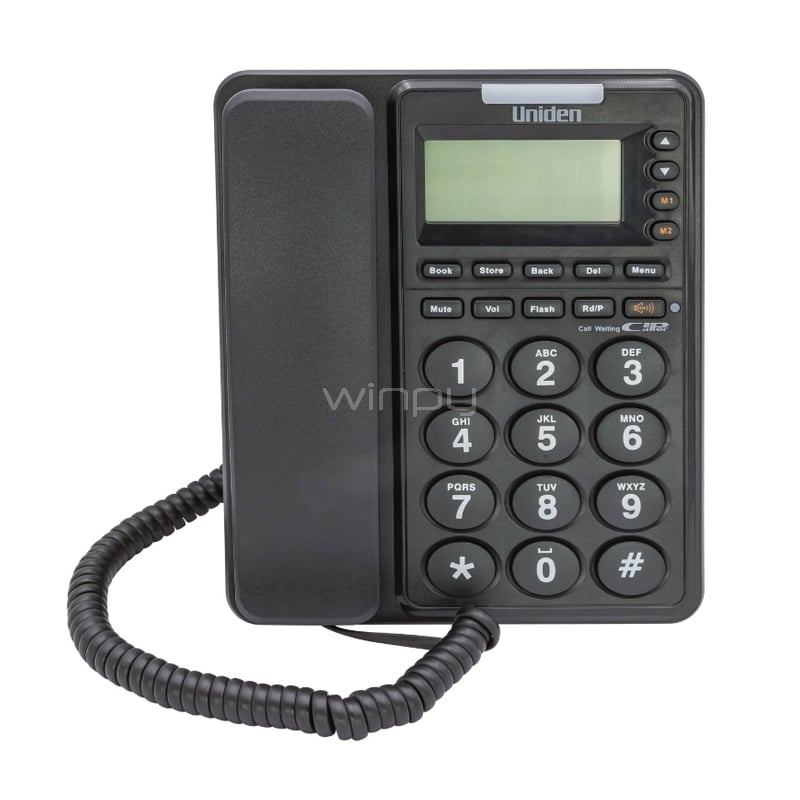 Teléfono Fijo Uniden 6411 Pantalla LCD - 23UND6411N - Winpy.cl
