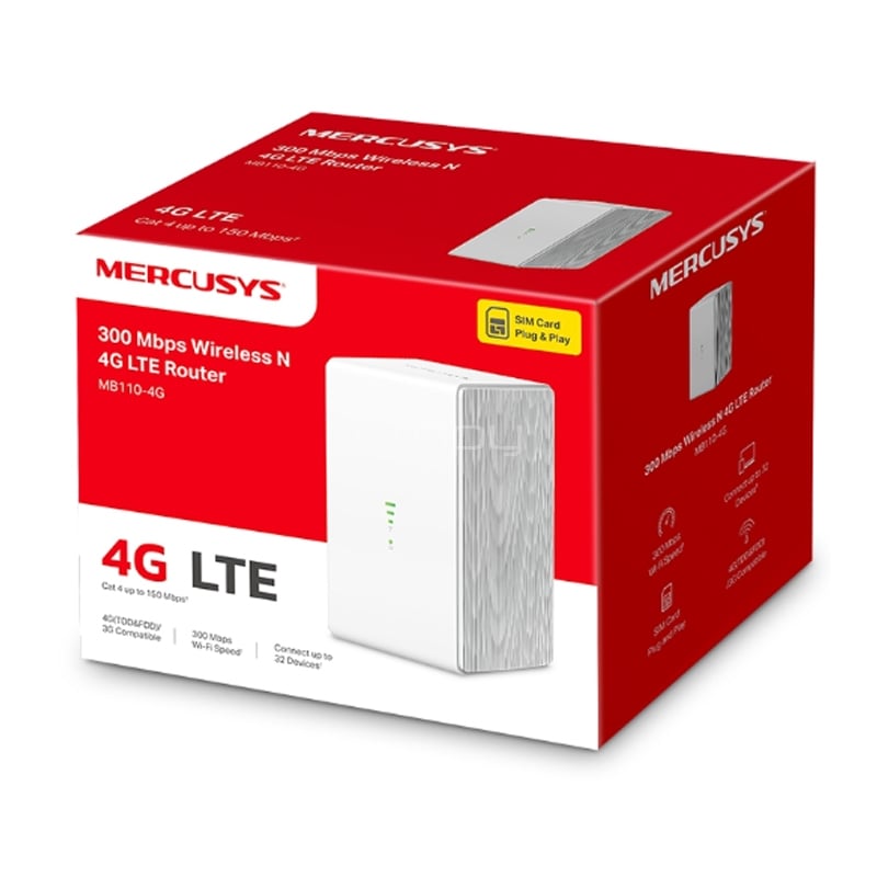 Router Mercusys MB110-4G LTE - MB110-4G - Winpy.cl