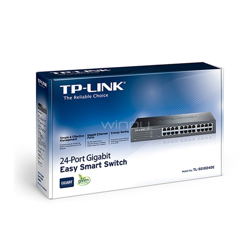 Switch TP-Link TL-SG1024DE de 24 puertos - TL-SG1024DE - Winpy.cl
