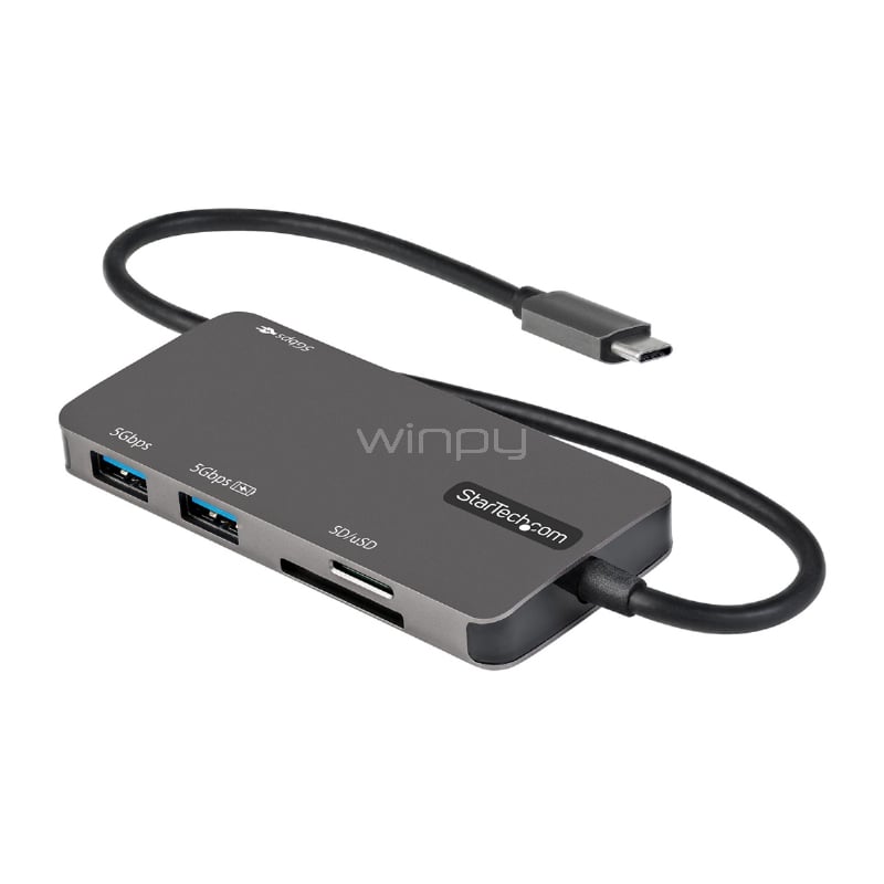 Adaptador Multipuerto HUB StarTech USB-C - DKT30CHSDPD - Winpy.cl