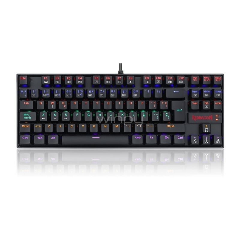 Teclado Mecánico Redragon Kumara K552 Rainbow - K552-KR-SP - Winpy.cl